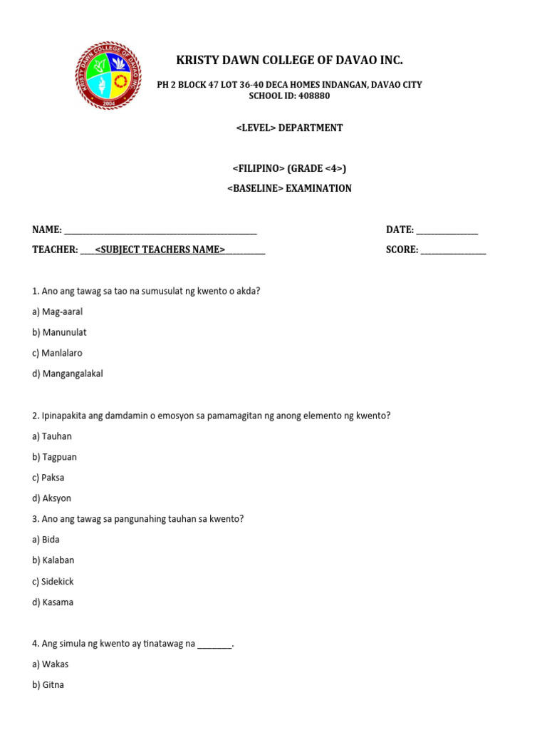 Filipino 4 | PDF