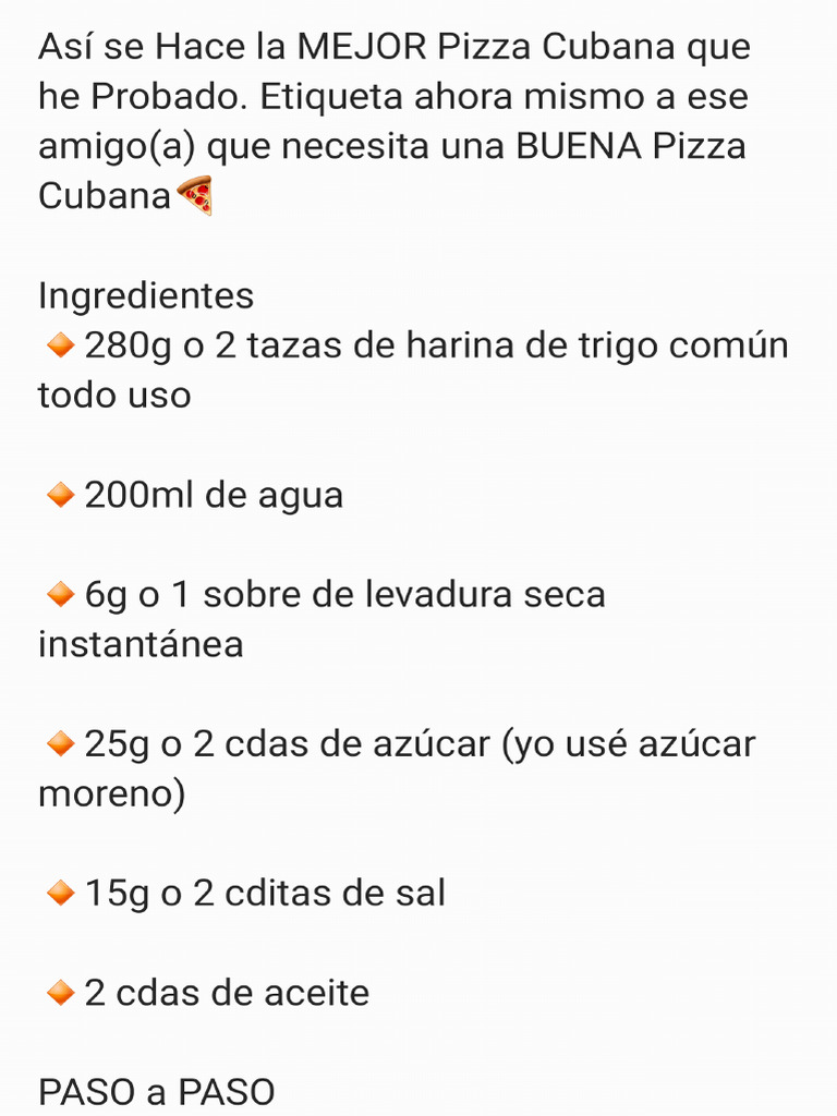 Pizza Cubana | PDF