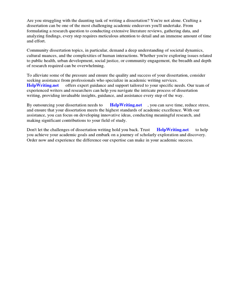 Expert Help for Dissertation Writing | PDF | Sociology | Thesis