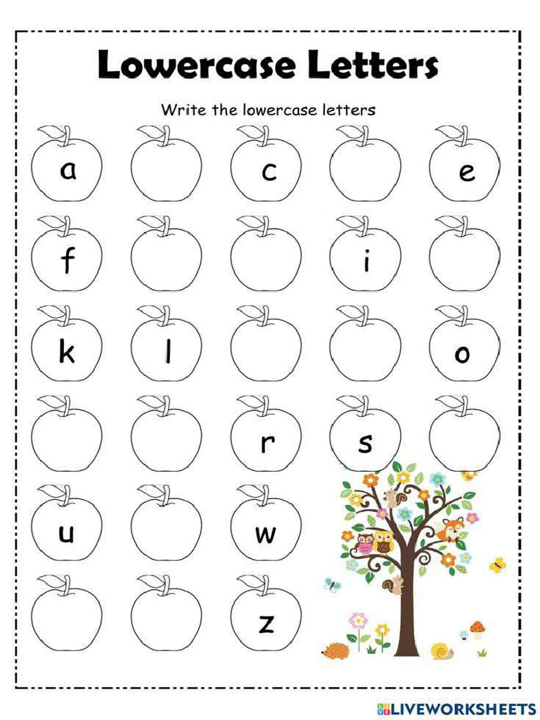 Lowercase Letter ABC Worksheet | PDF
