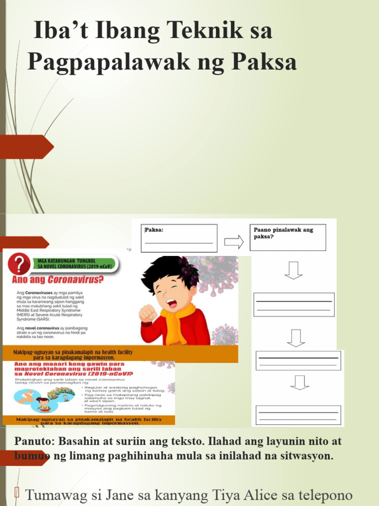 Fil8 Q1 Week 6 - IBA'T IBANG TEKNIK SA PAGPAPALAWAK NG PAKSA | PDF