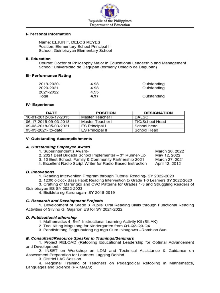PSDS Application | PDF | Educational Technology | Cognition