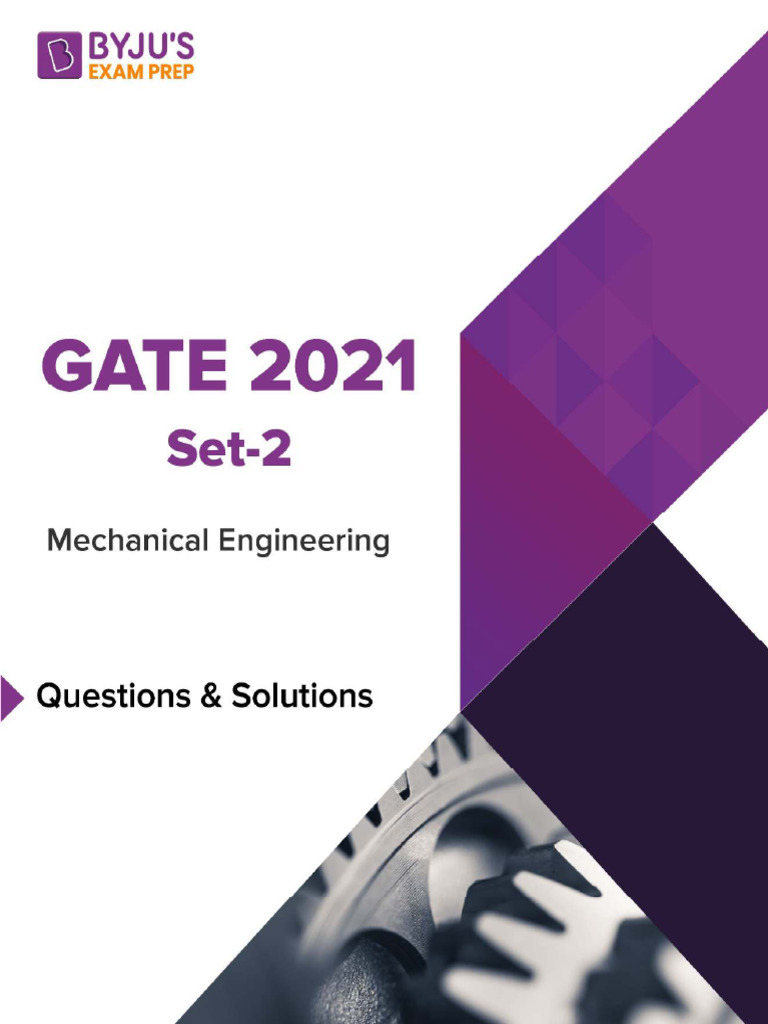 Gate 2021 Me Set 2 541 | PDF | Turbine | Area
