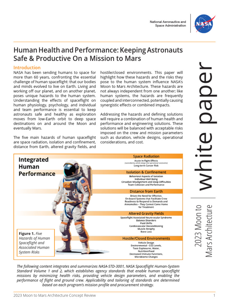 Human Health and Performance | Download Free PDF | Nasa | Spaceflight