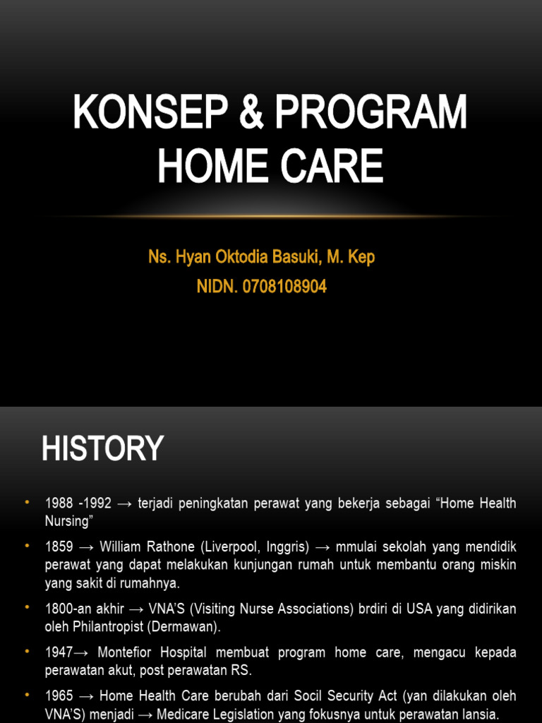 HOB - Konsep & Program Home Care | PDF | Pengembangan Diri