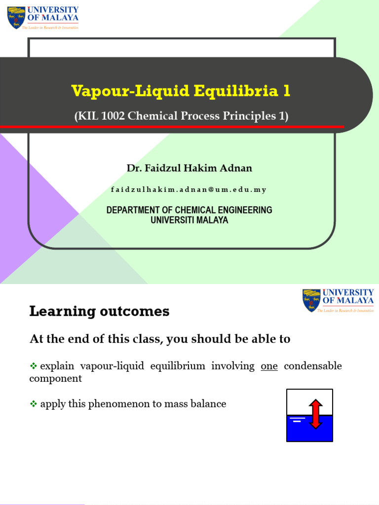 Lecture 10 - Vapour-Liquid - Equilibria - 1 (Student Copy) - 1 | PDF ... Lecture 10 - Vapour-Liquid - Equilibria - 1 (Student Copy) - 1 | PDF ...