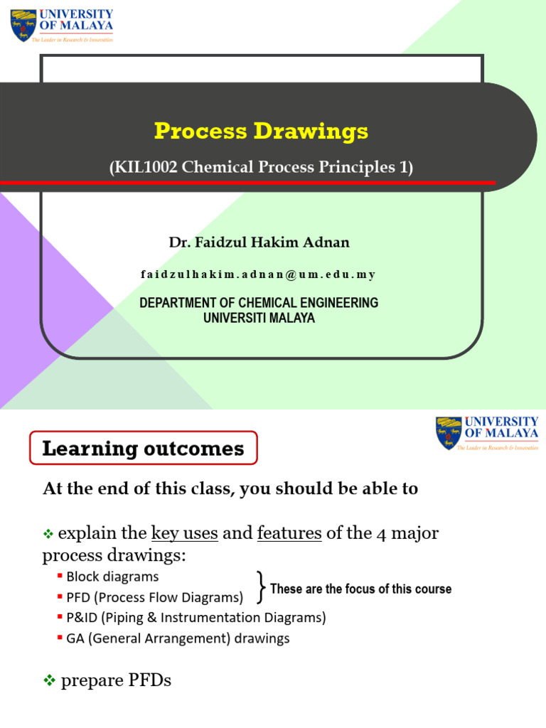 Lecture 9 - PFD - PID-drawing Student-Copy - 1 | PDF | Pump | Valve