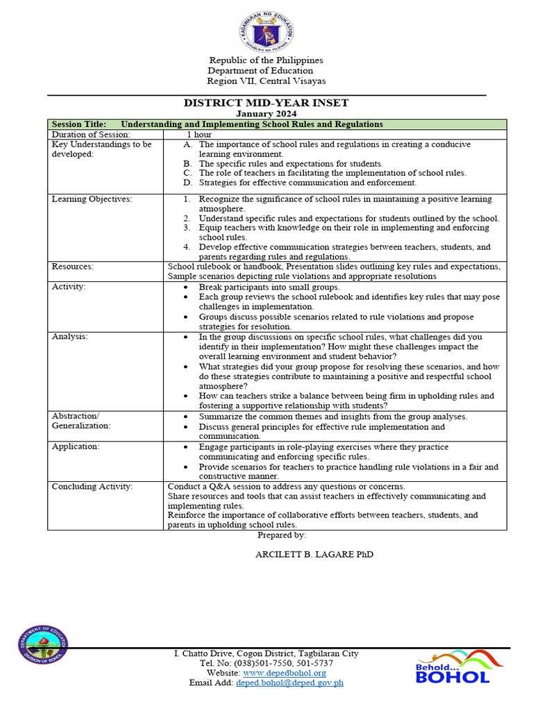 Session Guide Sample | PDF | Learning | Teachers