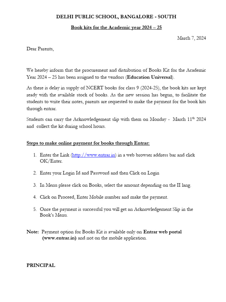 DPS Bangalore South Book List 2024-25 | PDF | Textbook