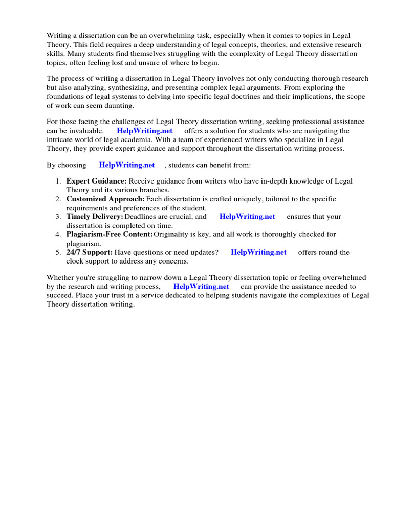 Legal Theory Dissertation Topics | PDF | Judgment (Law) | Jurisprudence