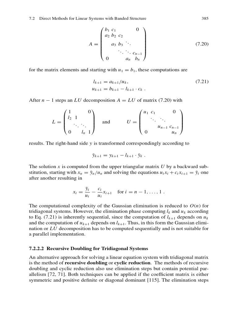 Recursive Doubling Equations | PDF | Matrix (Mathematics) | System Of Linear Equations