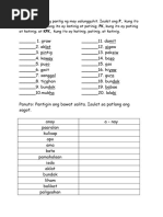 Grade 3 Filipino Worksheets | PDF