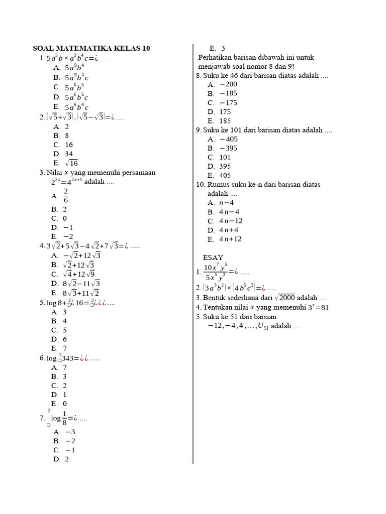 Pas S1 Soal Matematika 2023-2024 RM | PDF | Metode & Bahan Ajar