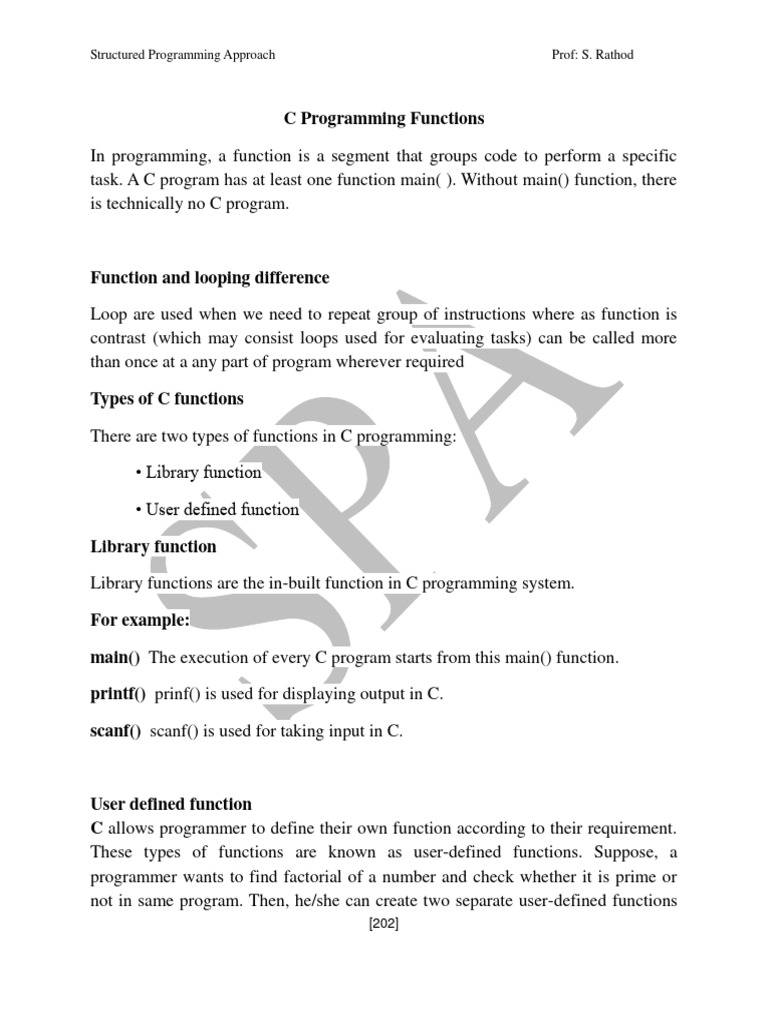Cp Functions Pdf Parameter Computer Programming Scope Computer