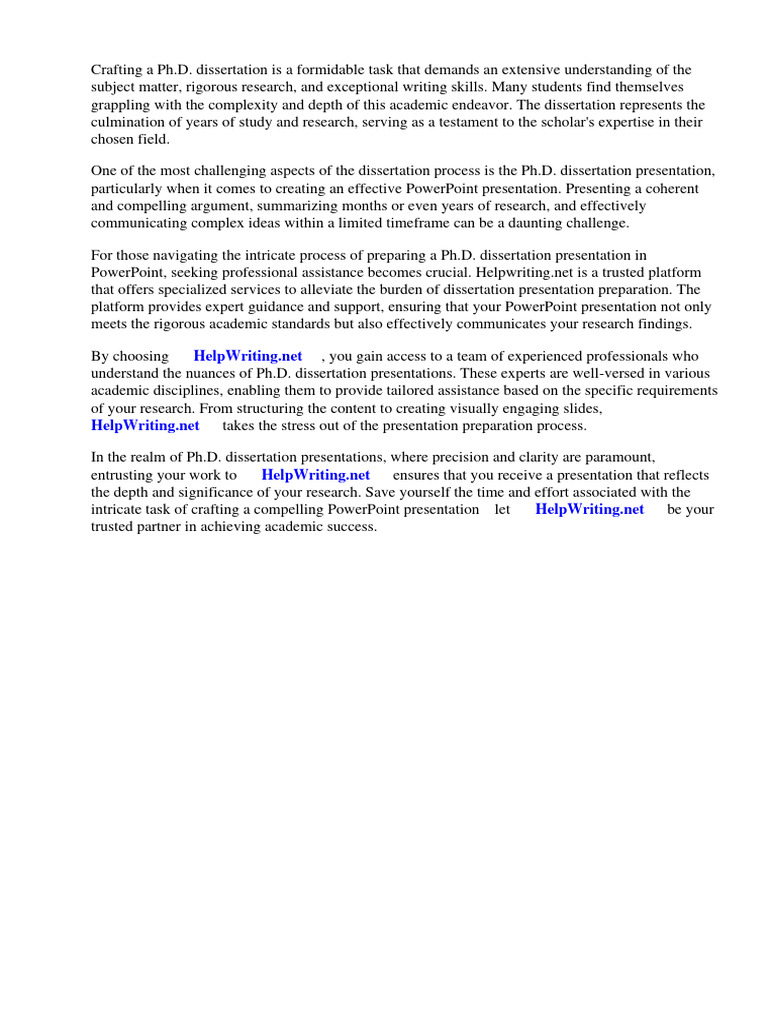 PHD Dissertation Presentation Powerpoint | PDF | Thesis | Microsoft Power Point