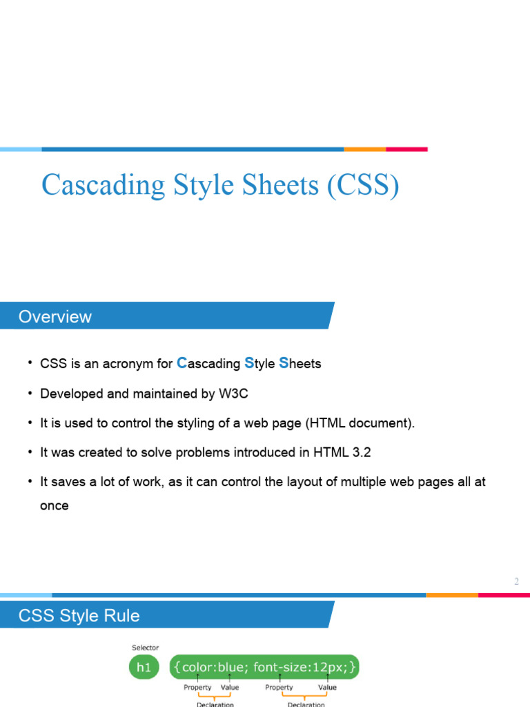 Cascading Style Sheets (CSS) | PDF