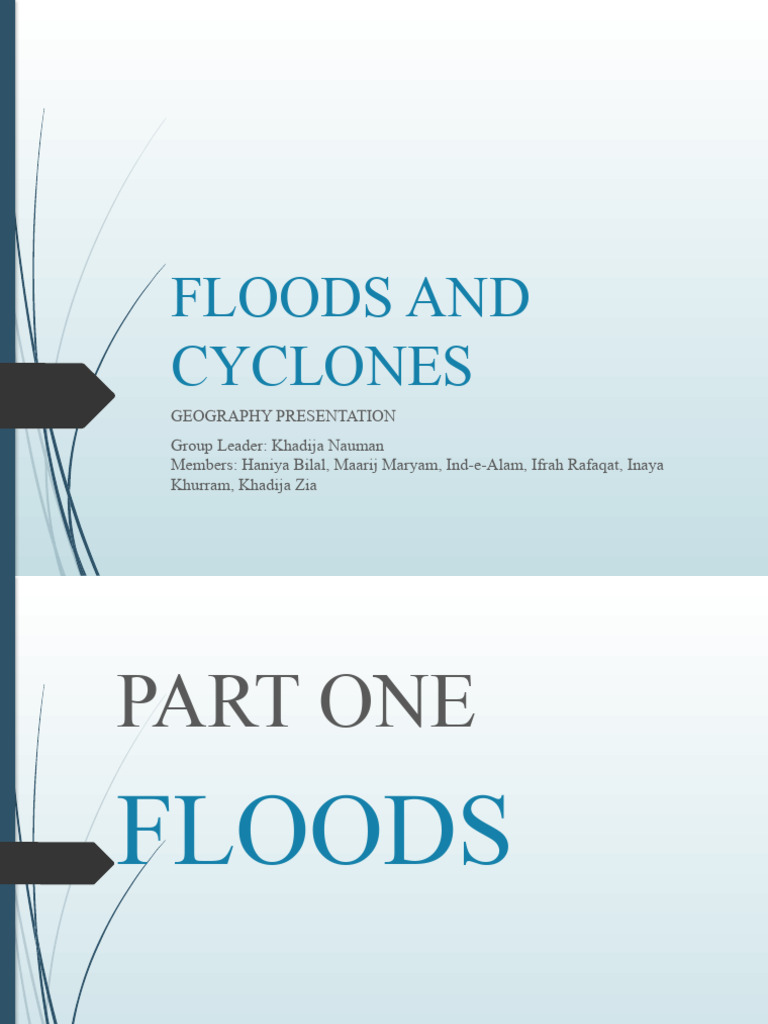 Floods and Cyclones 1 | PDF | Tropical Cyclones | Flood