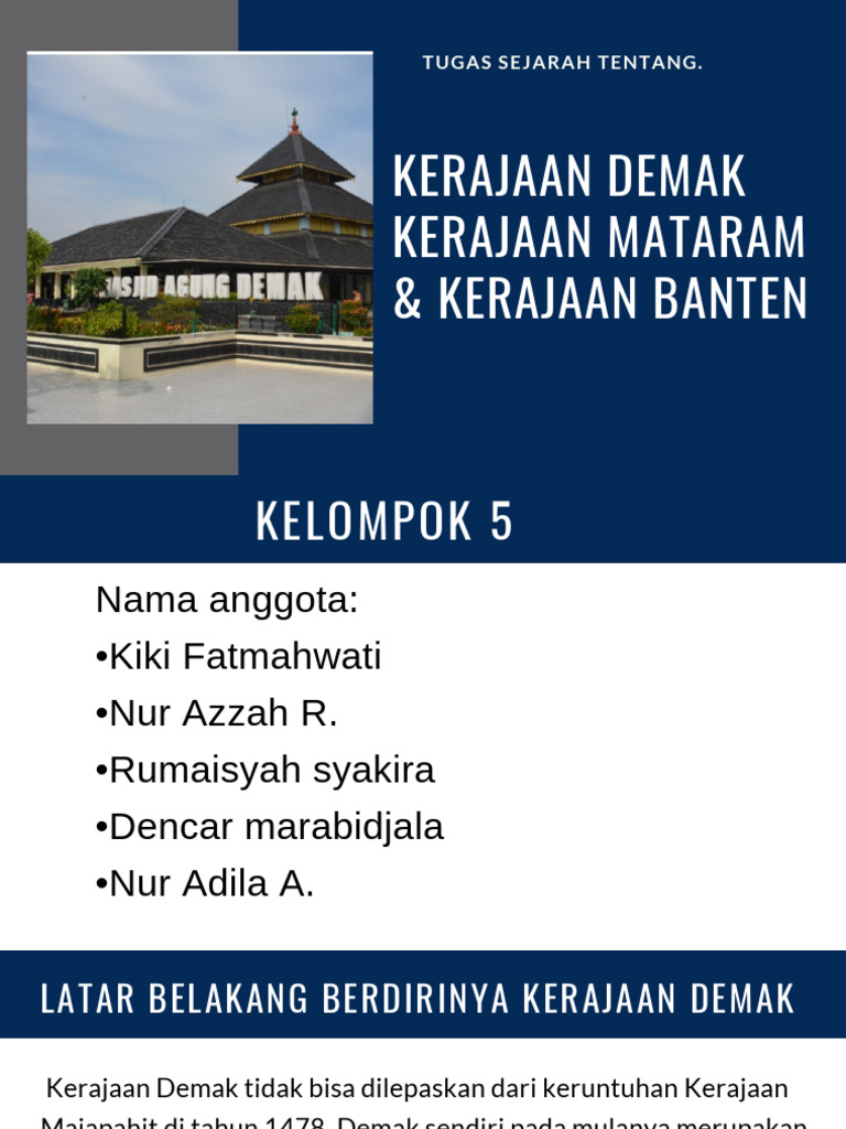Sejarah Kerajaan Demak dan Mataram | PDF | Sejarah