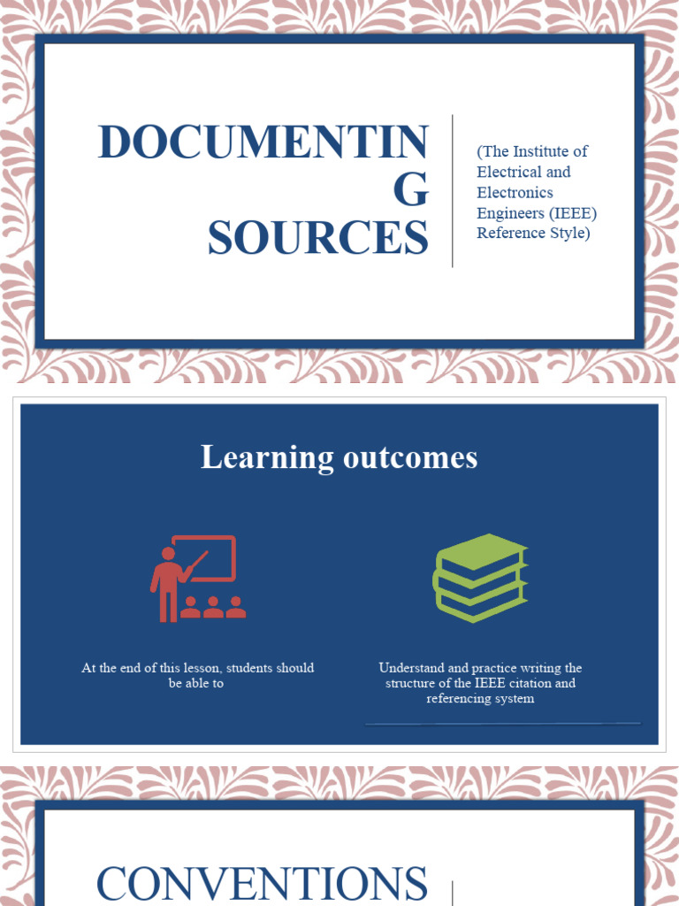 Wk 3-Documenting Source (IEEE Format) | PDF | Citation | Bracket