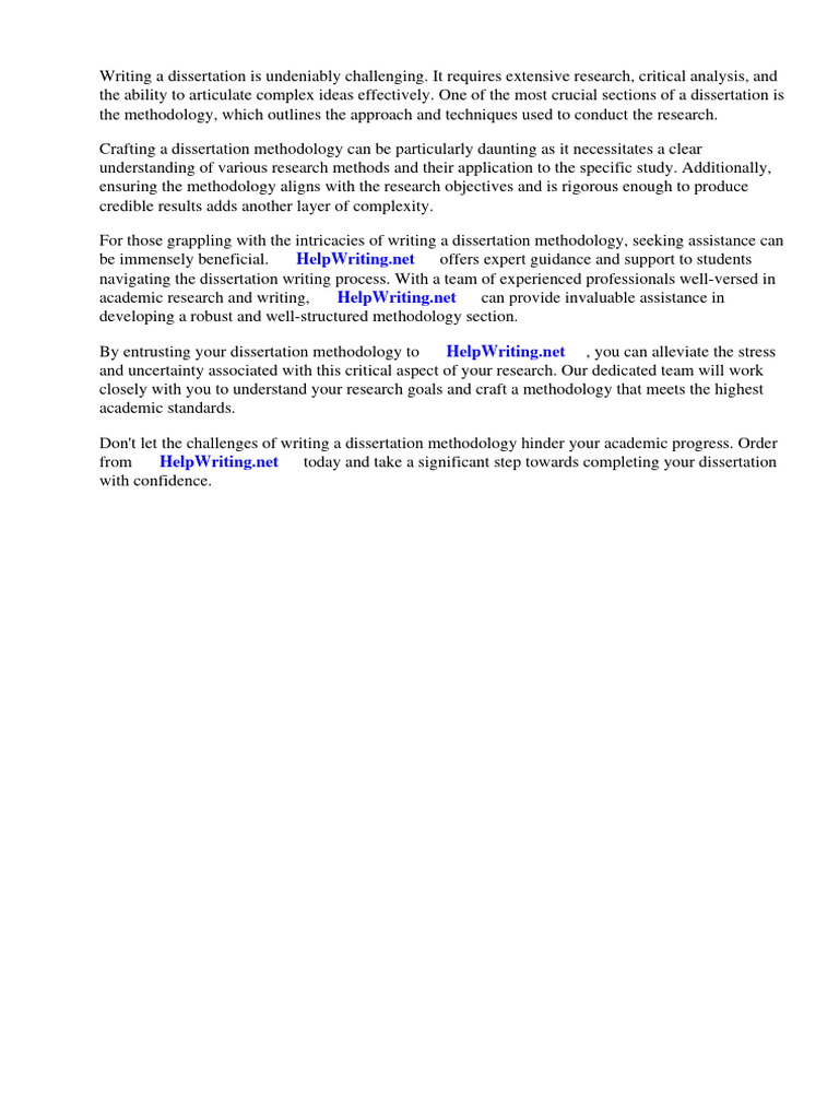 Dissertation Methodology Example PDF | PDF | Scientific Method ...