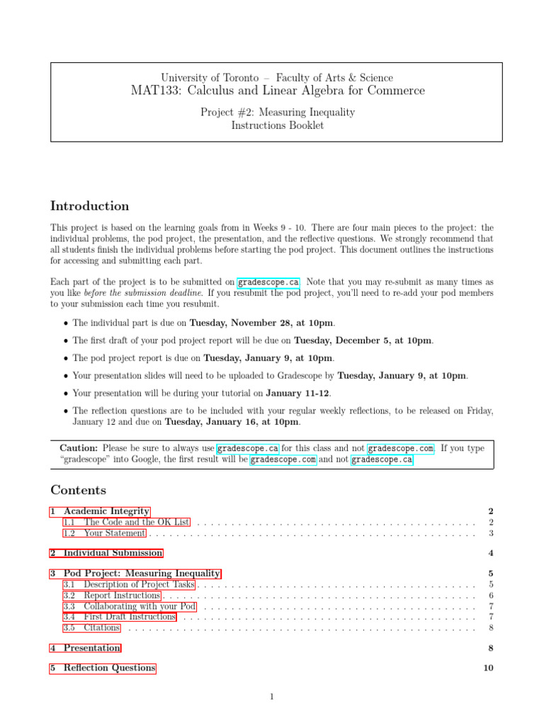 Project 2 Instructions | PDF | Gini Coefficient | Citation
