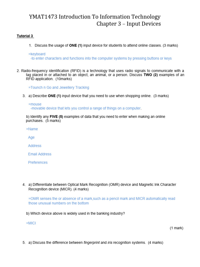 Tutorial 03 Question | PDF | Human–Computer Interaction | Cyberspace