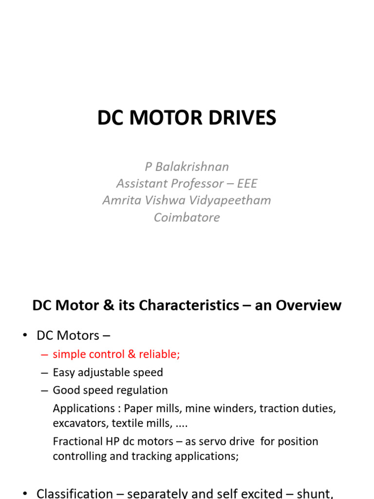 3. DC Motor Drives | PDF | Electric Motor | Rectifier
