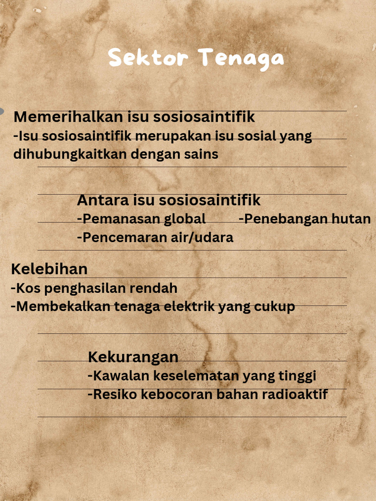 Sektor Tenaga | PDF