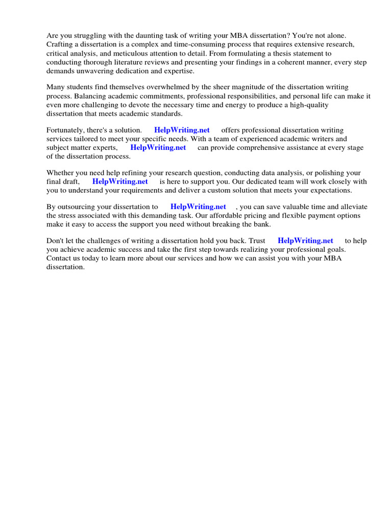 Mba Dissertation Price | PDF | Small And Medium Sized Enterprises ...