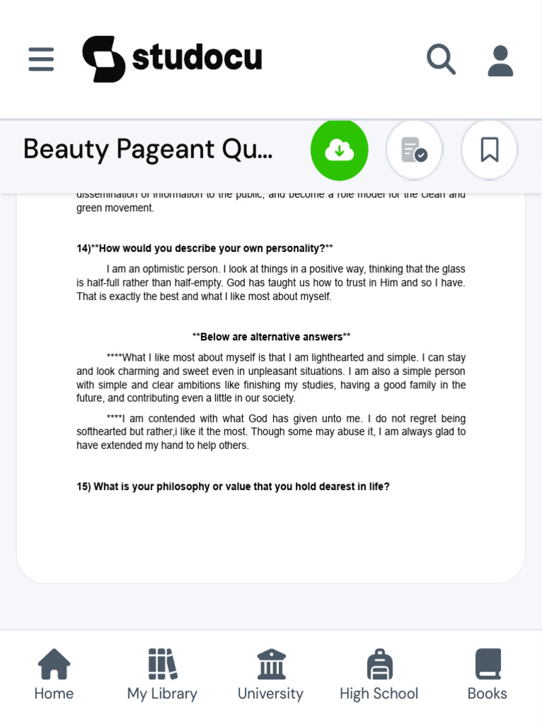 Beauty Pageant Questions and Answers - A Beauty Pageant Isn't About ...