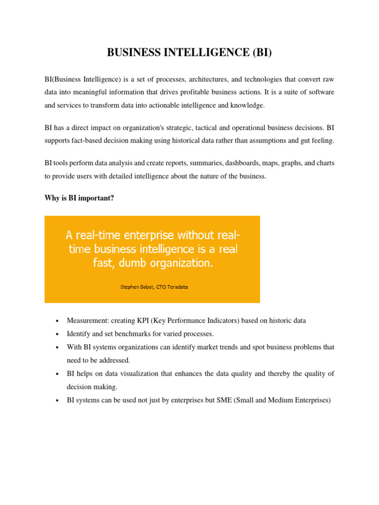 Chapter 3 Bi | PDF | E Commerce | Business Intelligence