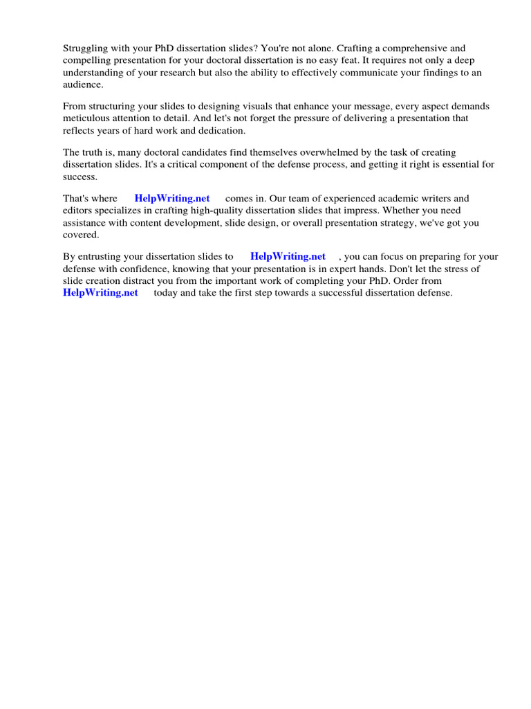 PHD Dissertation Slides | PDF | Thesis | Microsoft Power Point