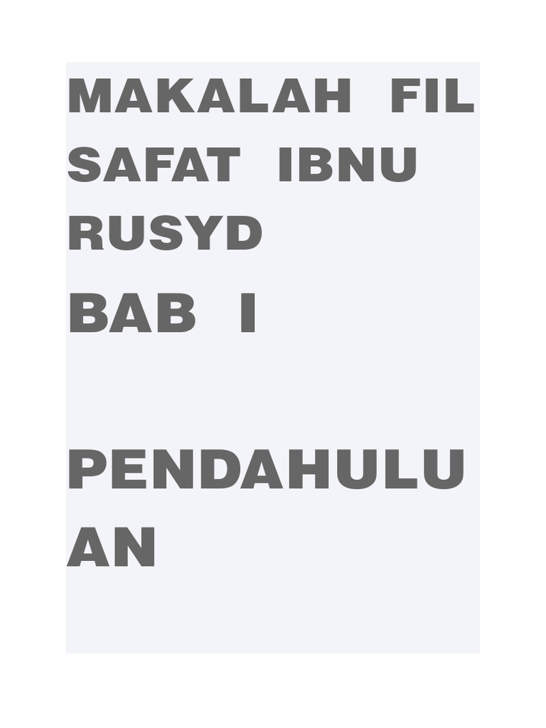Biografi dan Pemikiran Ibn Rusyd | PDF | Sejarah