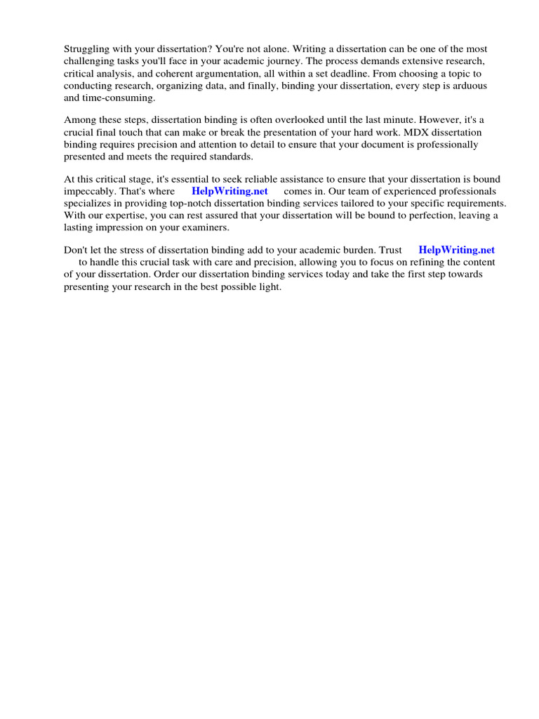 Dissertation Binding Made Easy | PDF | Thesis | Bookbinding