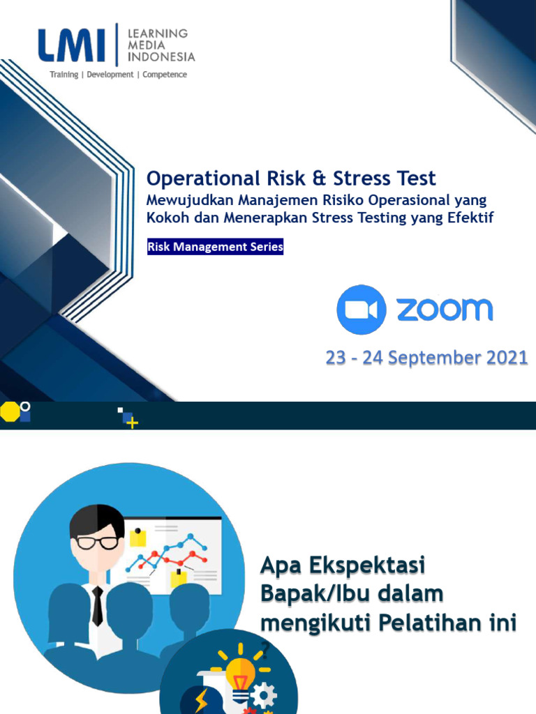 LMI-Materi WS Operational Risk & Stress Test, 23-24 September 2021 | PDF