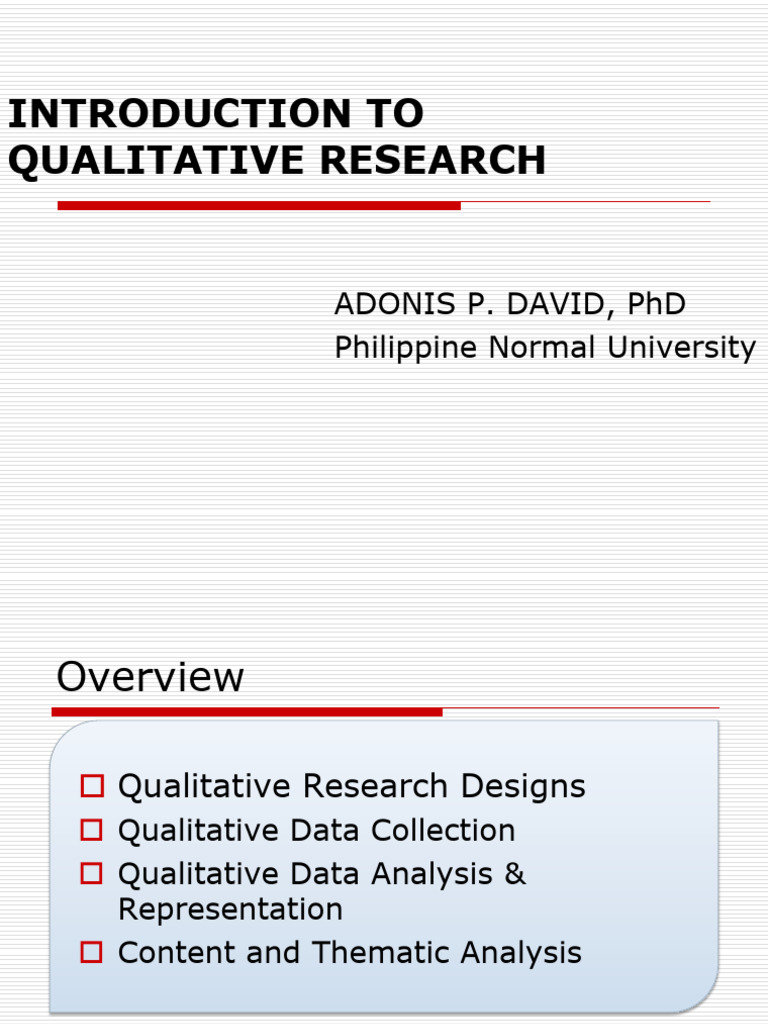 Handout On Qualitative Research | PDF | Qualitative Research | Case Study