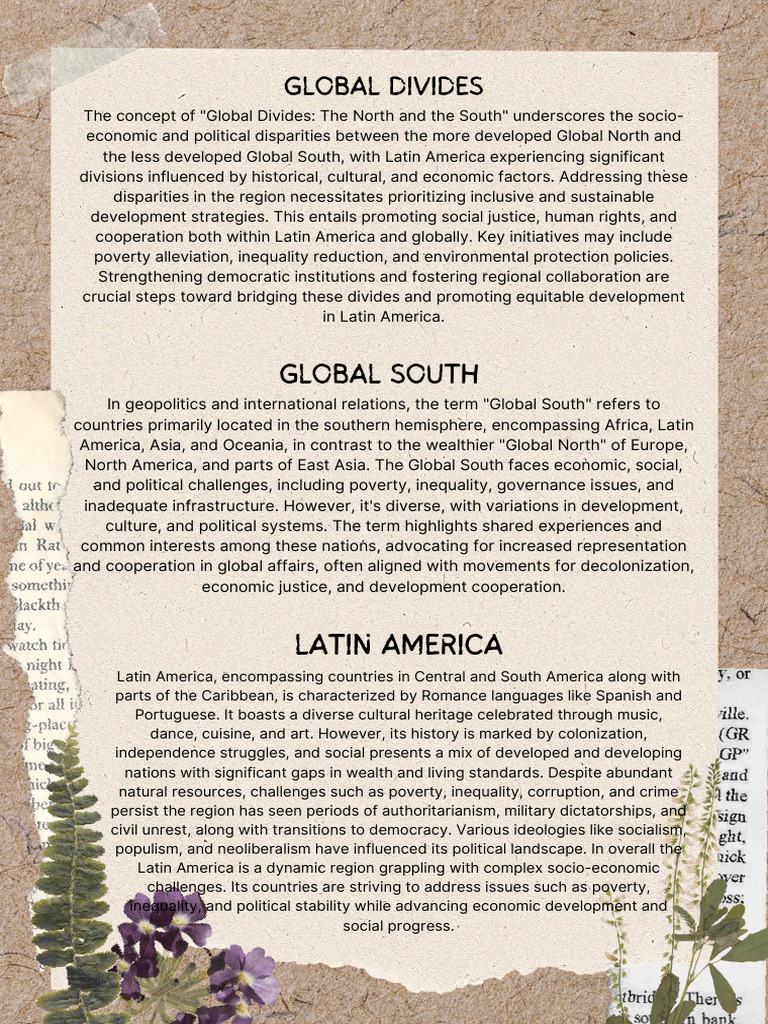 Bridging Global Divides in Latin America | PDF | Third World | Latin ...