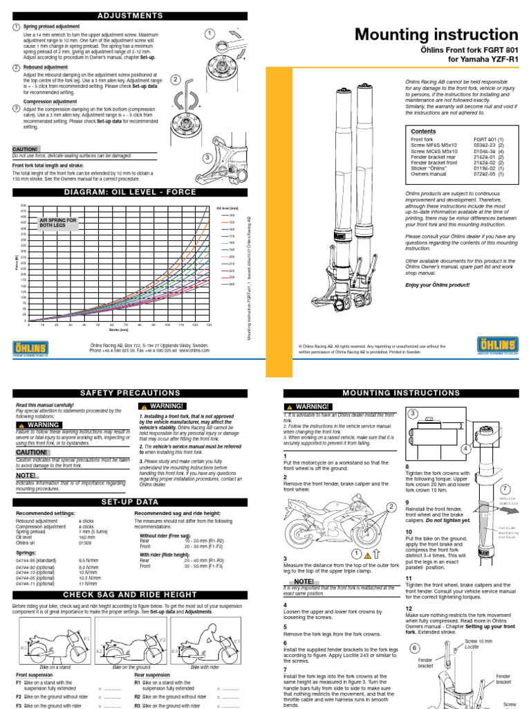 Yamaha_YZF-R1_2007_2008_Front_Fork_Mount_FGRT_801 | PDF