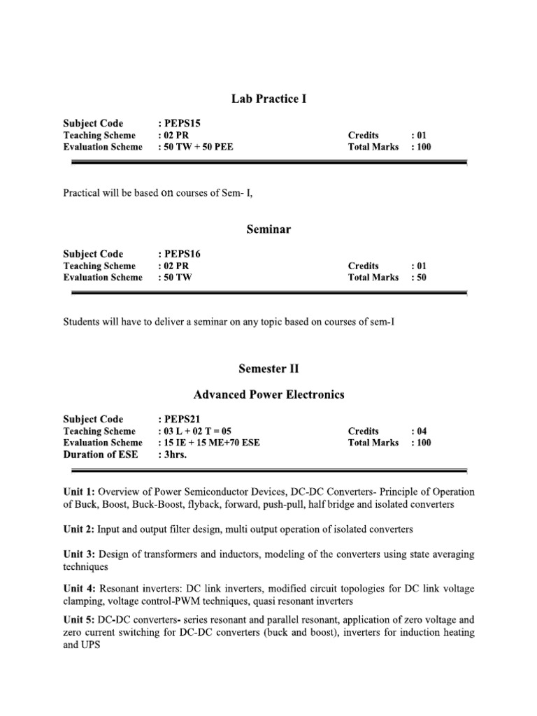 2 Sem Syllabus | PDF