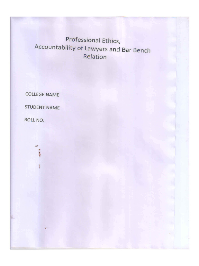 Professional Ethics Practical | PDF