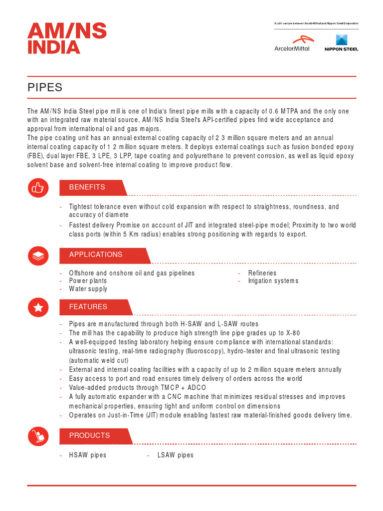 Annexure-1b Pipes Catelog | PDF | Pipe (Fluid Conveyance) | Industrial ...