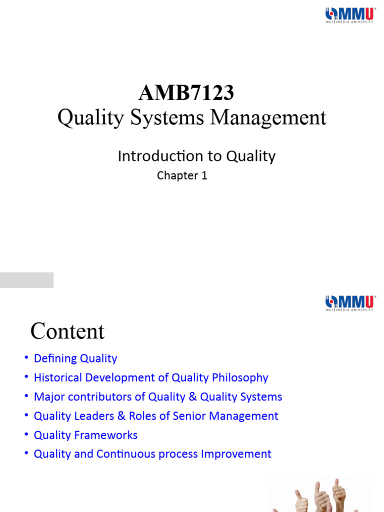 Chapter 1 | Download Free PDF | Quality (Business) | Leadership
