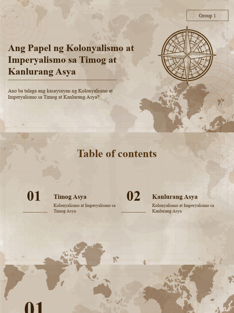 Papel NG Kolonyalismo at Imperyalismo Sa Timog at Kanlurang Asya | PDF