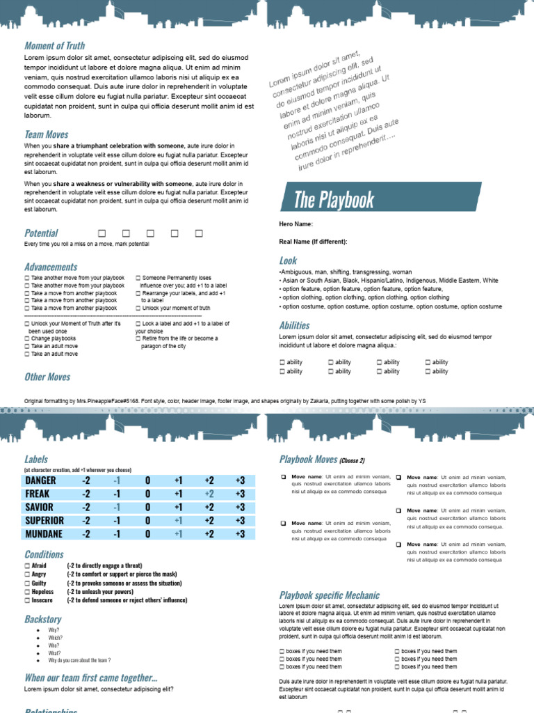 Playbook Basic Format | PDF