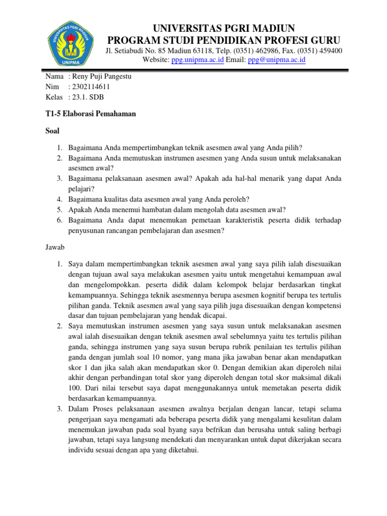 T1 Elaborasi Pemahaman PPA. | PDF