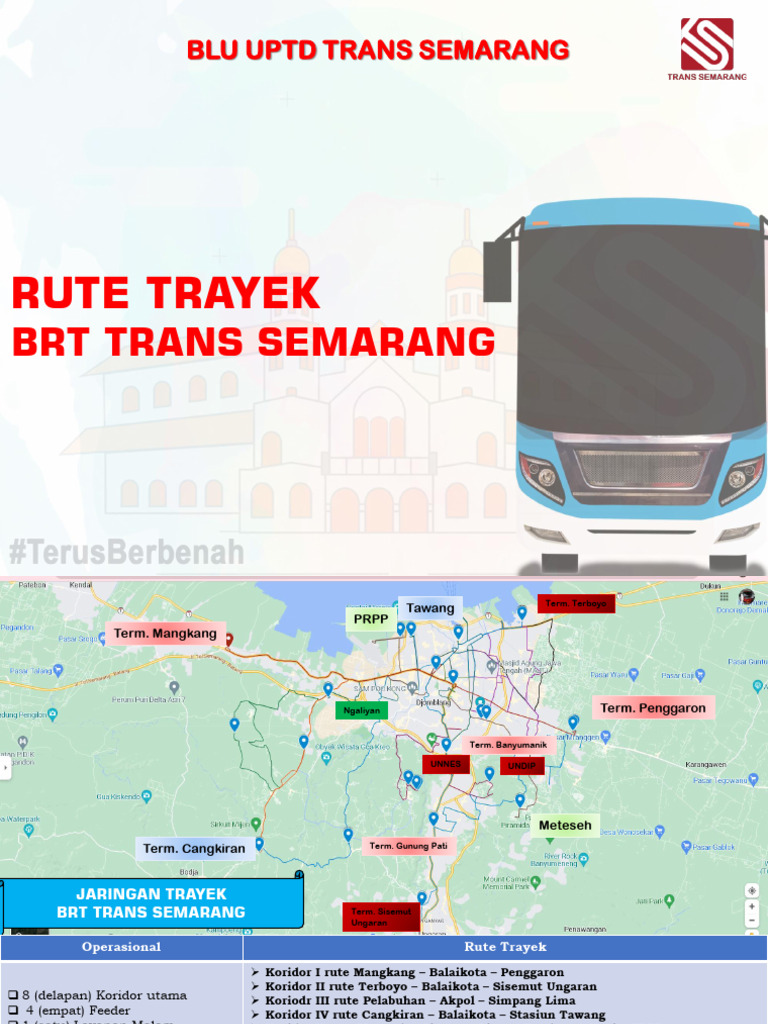 Peta Rute Jaringan Trayek BRT (Gmaps) | PDF