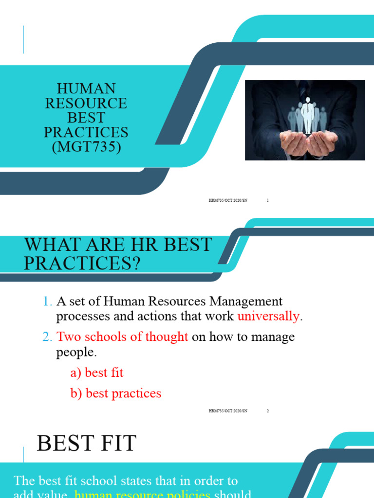 Topic 1 HRM735 HRM Best Practices | PDF | Human Resource Management ...