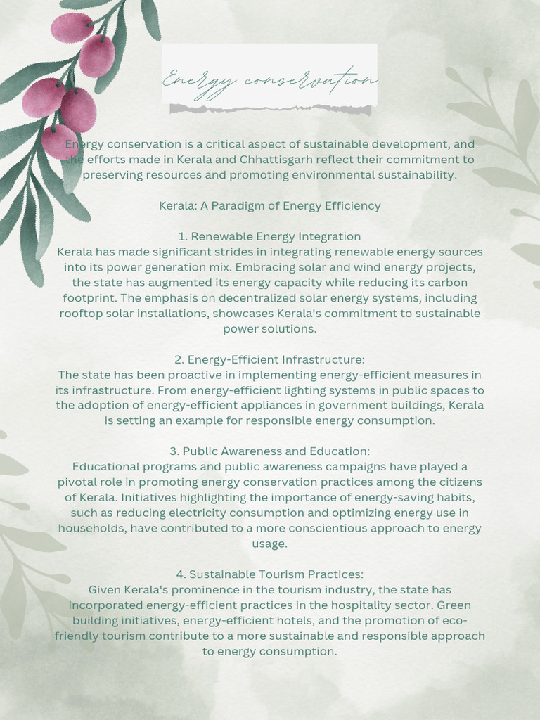 Energy Conservation | PDF | Energy Conservation | Efficient Energy Use Energy Conservation | PDF | Energy Conservation | Efficient Energy Use