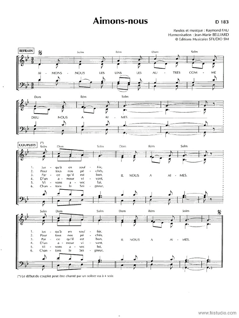 Aimons Nous | PDF