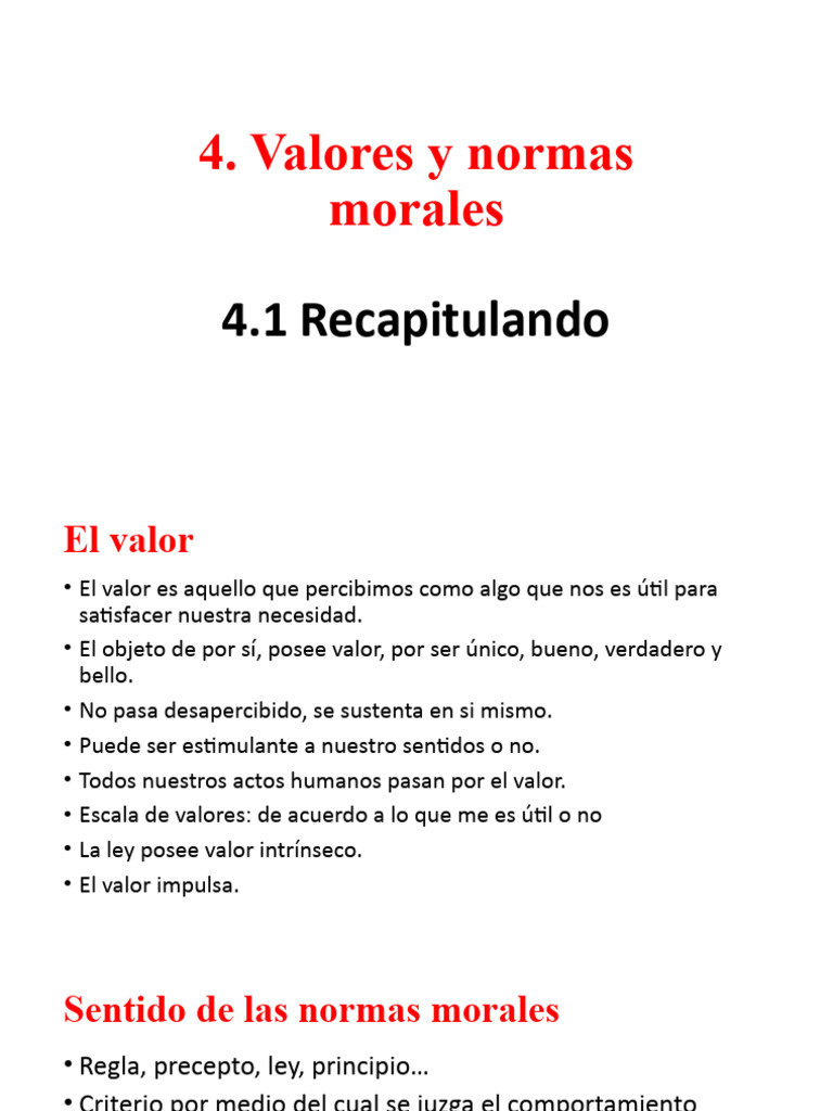 Valores y Normas Morales | PDF | Pecado | Moralidad